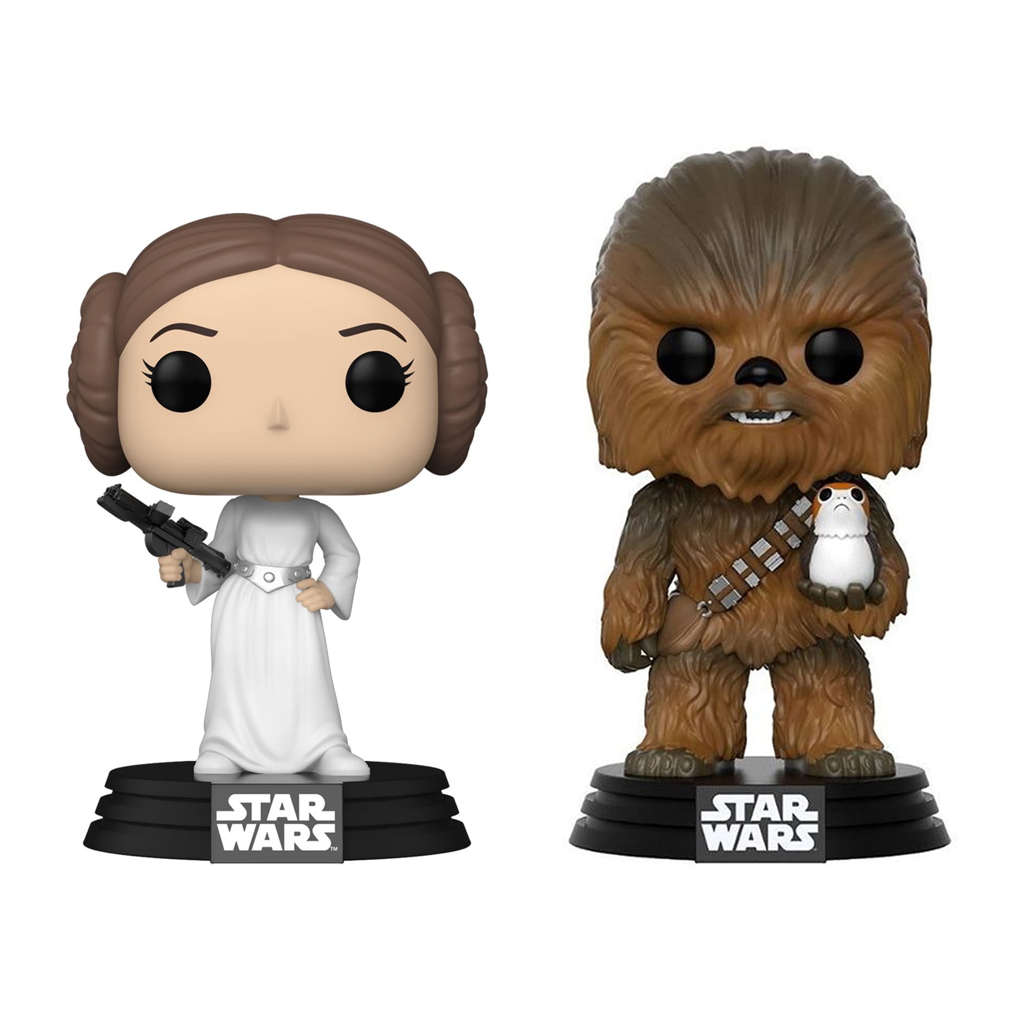 Funko Pop! Star Wars - 2pk Leia & Chewy - #595, #195 - Walmart.com