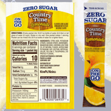 Country Time Lemonade On The Go Powdered Drink Mix, 12 Sachets, Citrusy ...