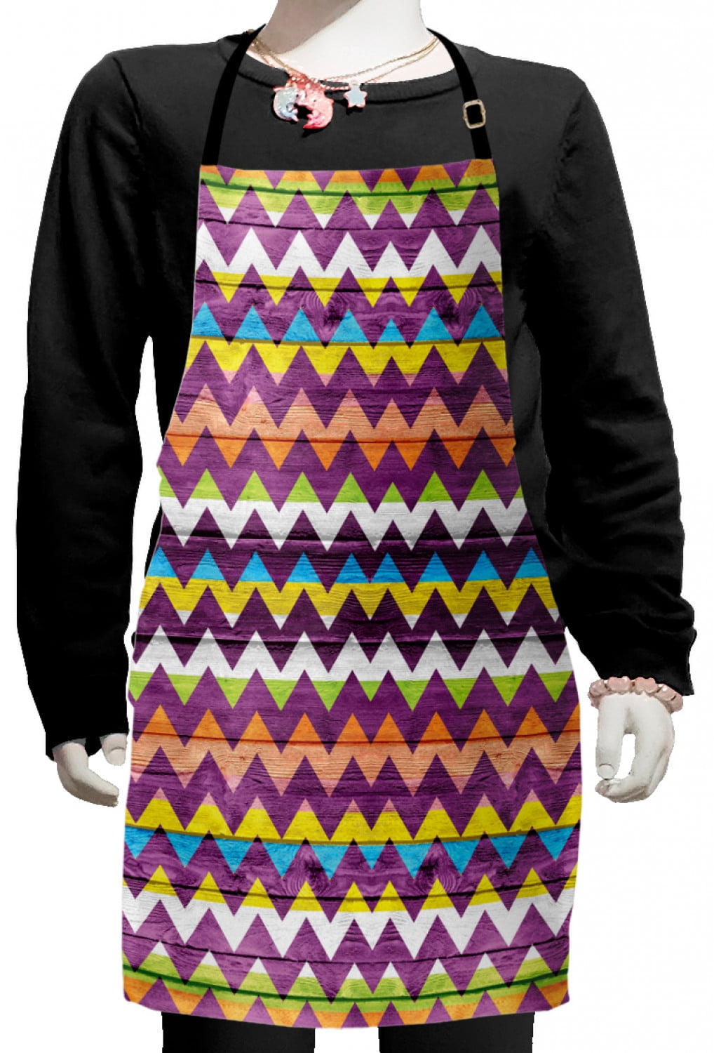 Chevron Kids Apron, Chevron Schemes on Wood Texture Geometrical Similar ...