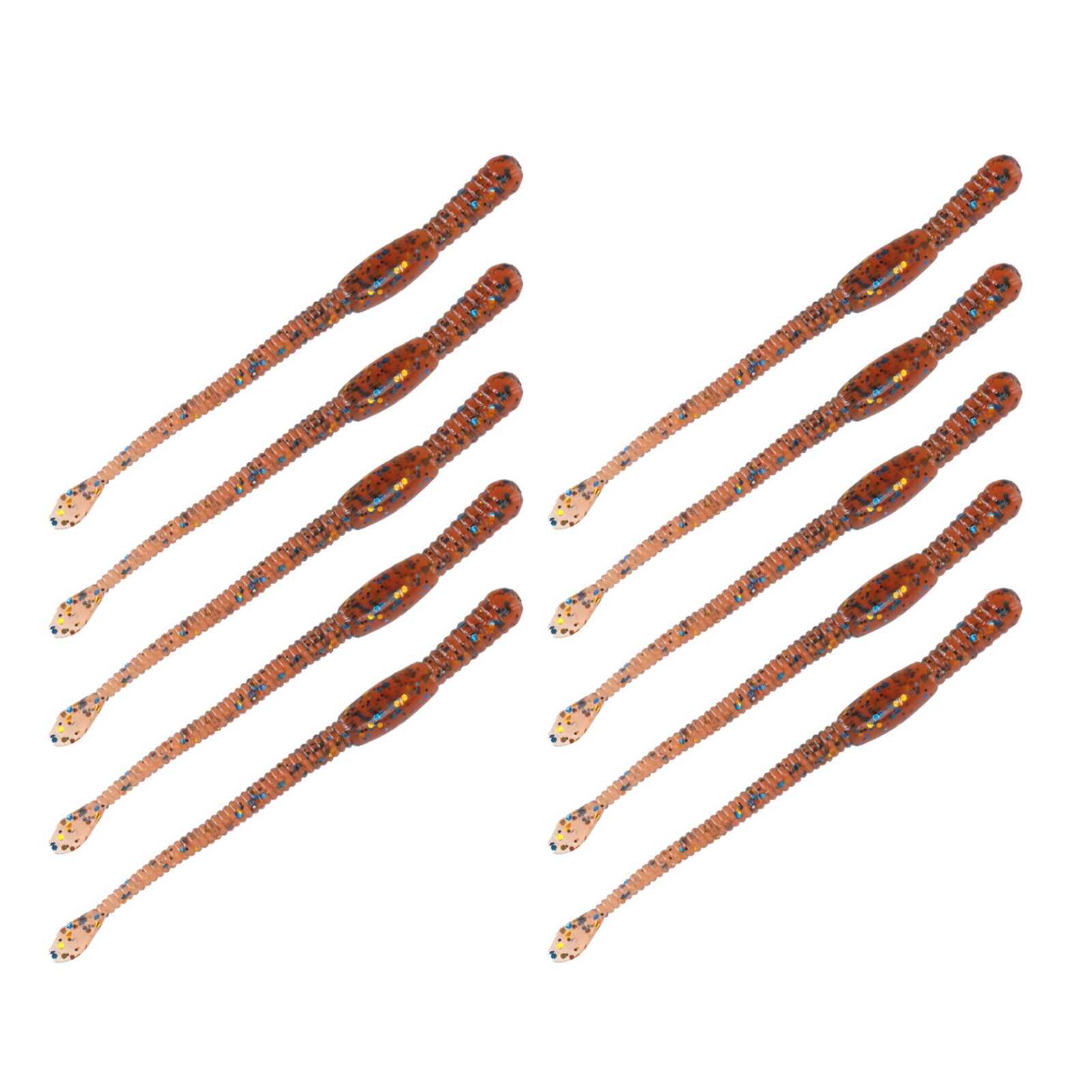 huanledash 10Pcs 7cm Soft Bait Spiral Pattern Fast Fish Gathering ...