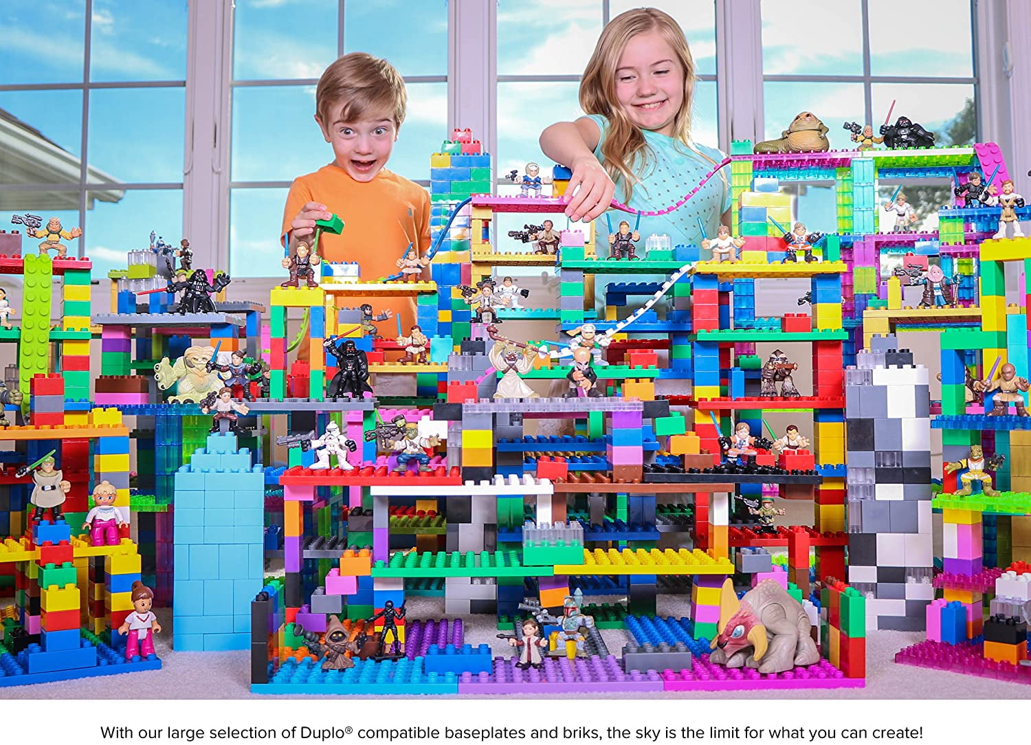 Buy Strictly Briks - Big Briks Set - 108 Pieces - 12 Rainbow Colors ...