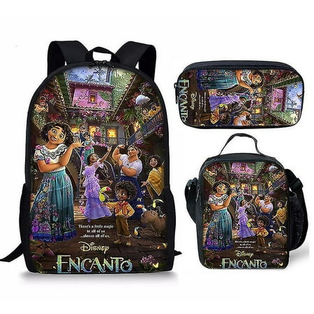 Magic Full House Encanto Student Schoolbag Cartoon Anime Lunch Bag ...