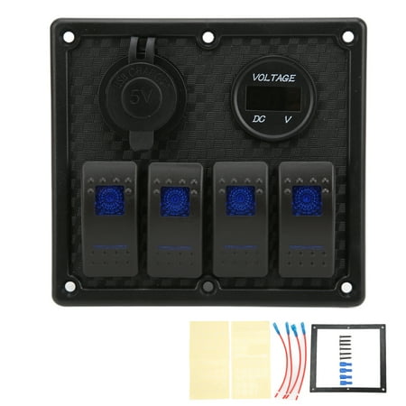 Boat Rocker Switch, 4 Gang Rocker Control Panel Output Short Circuit ...