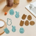 12-Piece Easter Egg Cookie Cutter Set, 9 Styles Fun Designs for Holiday ...