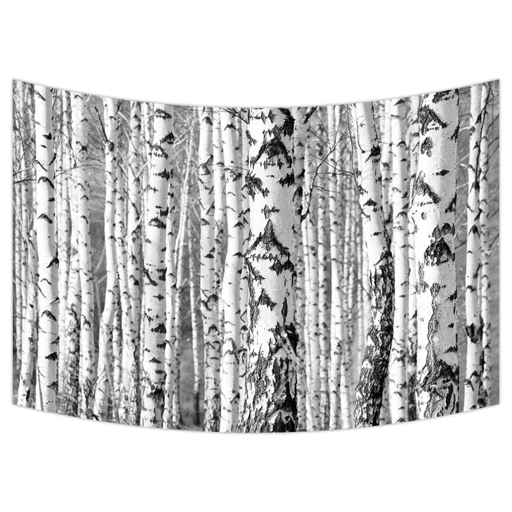 YKCG Birch Trees Trunks Wall Hanging Tapestry Wall Art 90x60 inches ...