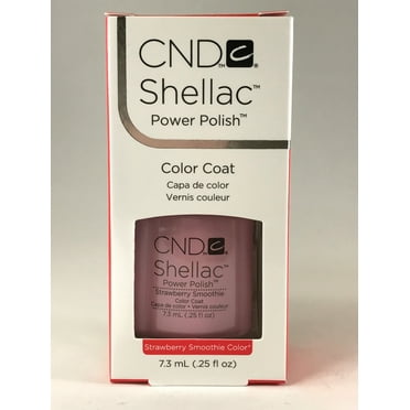 CND Shellac Nail Polish - Strawberry Smoothie with Base and Top Coat ...