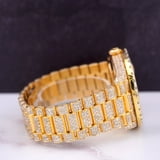 Rolex Day-Date 40mm 18k Yellow Gold Iced Out 25ct Genuine Diamonds Ref ...