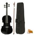 UBesGoo 4/4 Full Size Violin Set with Case, Bow, Rosin, Black - Walmart.com
