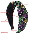 Baberdicy Printed Knot Headband for Parties, Festival Hair Accessory ...
