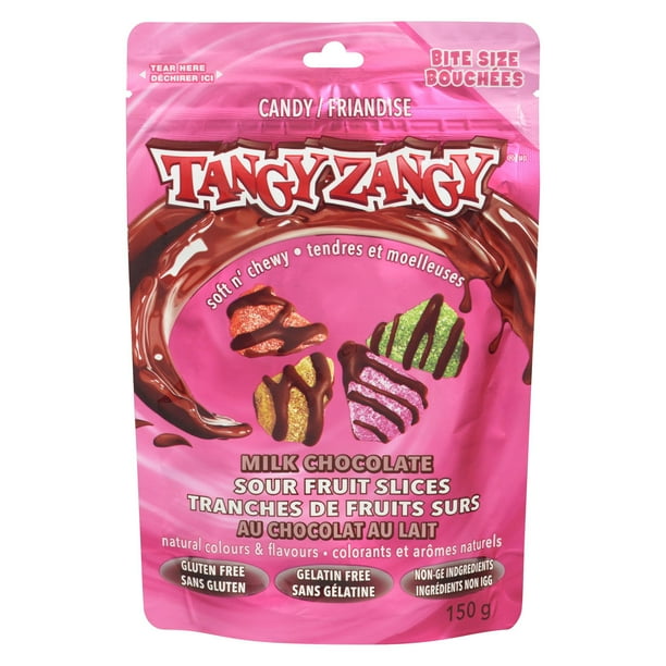 Tangy Zangy Milk Chocolate Sour Fruit Slices candy - Walmart.ca