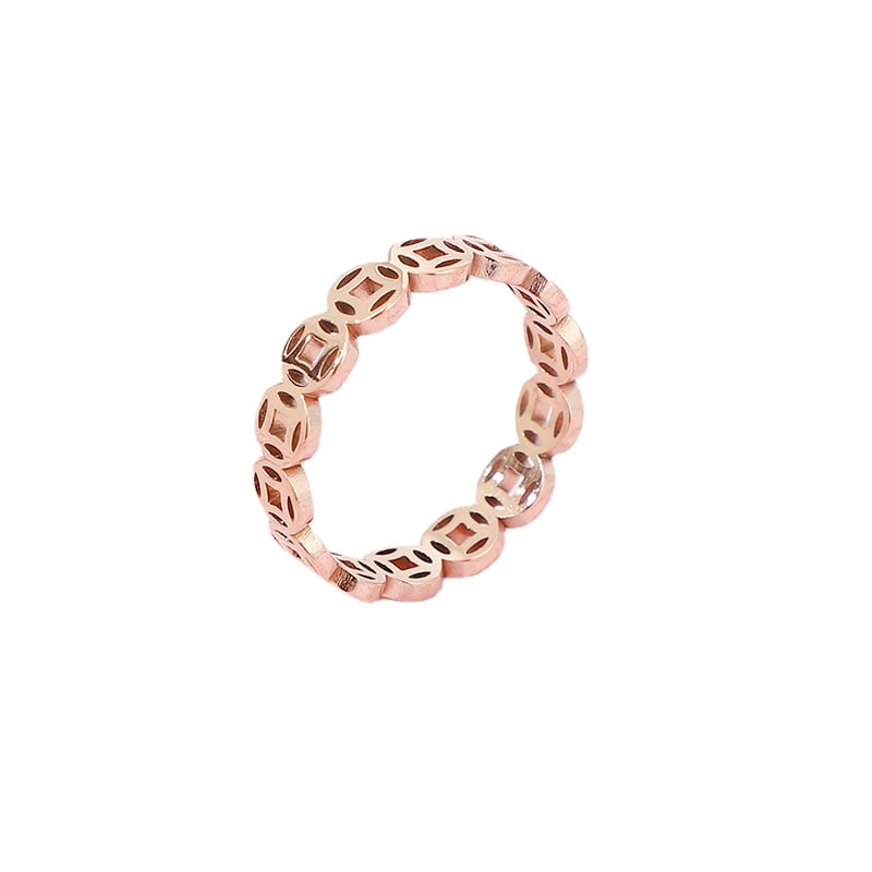 YAZI ring stainless steel charm money more accumulated wealth transfer ...