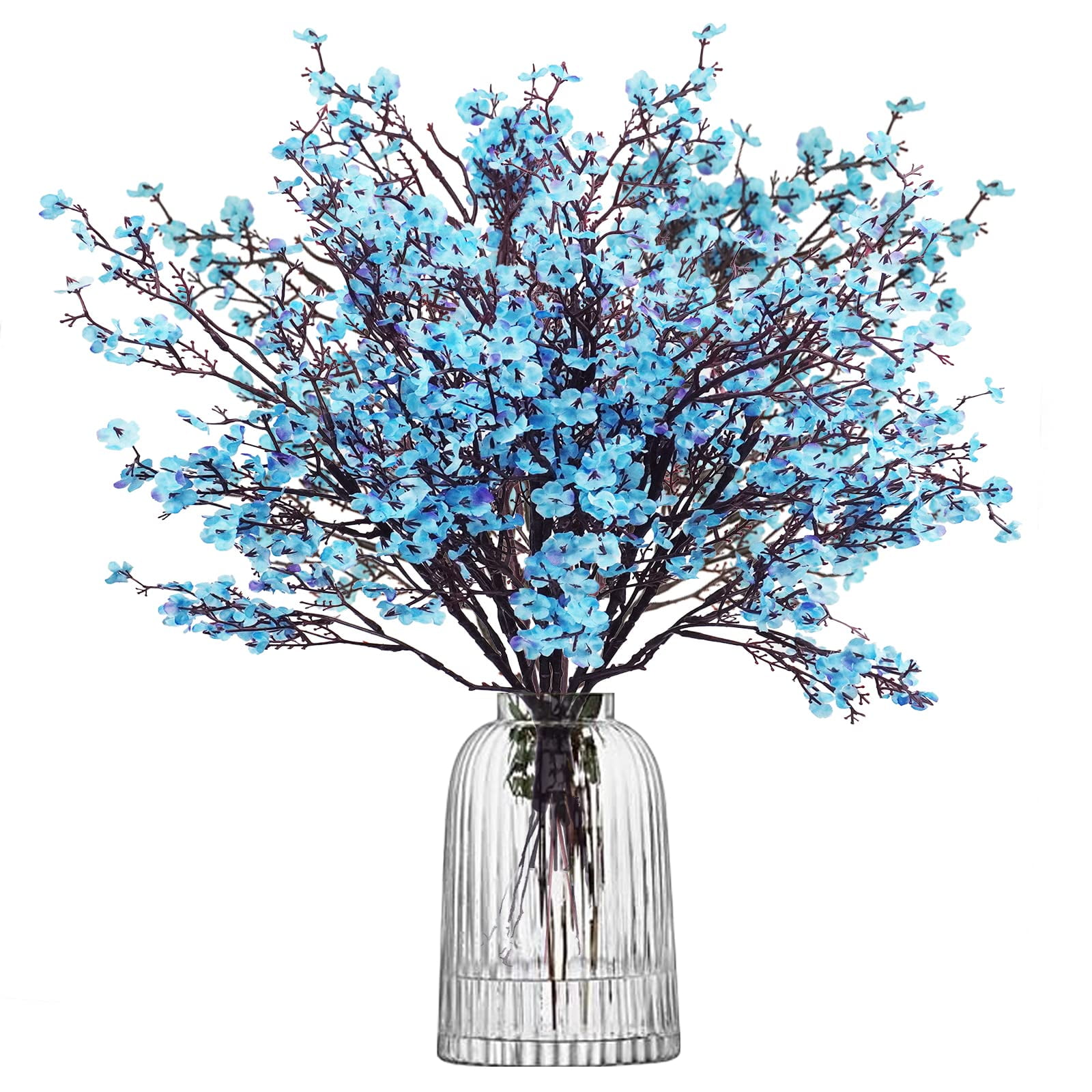 6 Bundles Babys Breath Fabric Cloth Artificial Flowers, European Fake ...