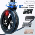 Elderly Walker, Equipped with Dual Brakes and Storage Basket, with Seat ...