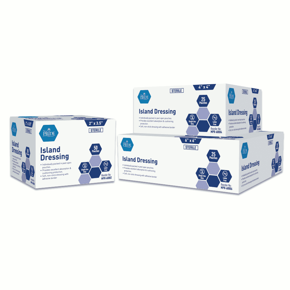 Island Dressing - Sterile - 6x6 - 6/25/cs. - Walmart.com