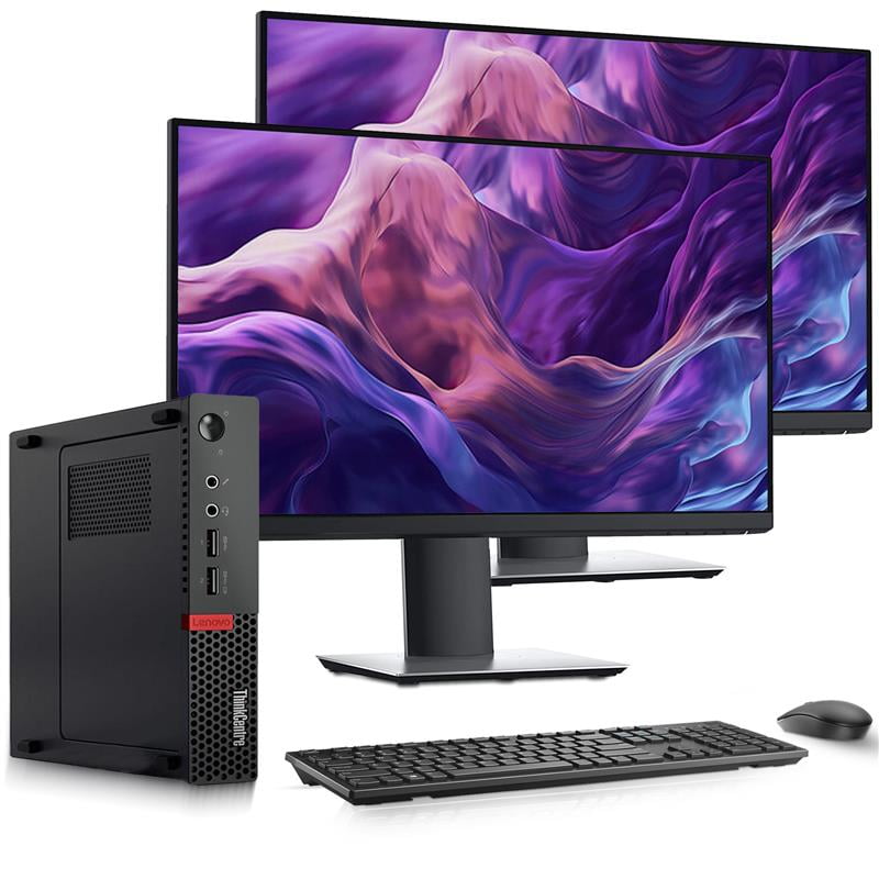 Restored Lenovo ThinkCentre 7th Gen Tiny Desktop PC - Intel Core i5 ...