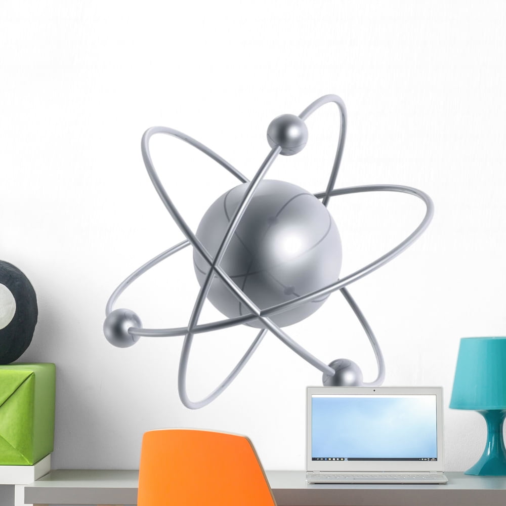Atom Structure Wall Decal by Wallmonkeys Peel and Stick Graphic (24 in ...