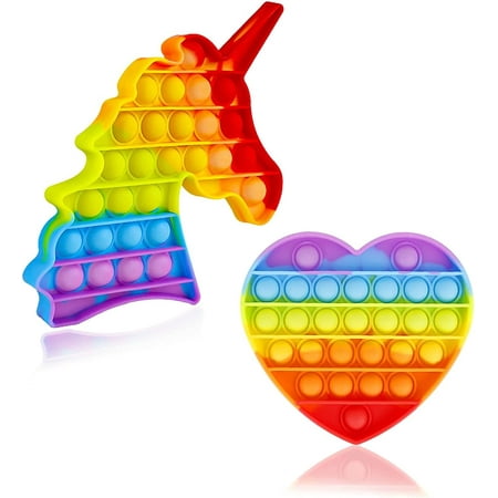 IGUOHAO 2 Pack Pop Bubble Its Push Fidget It Figetget Sensory Toy ...