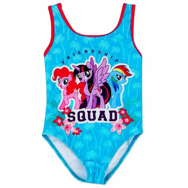 My Little Pony Girl One Piece Swimsuit Bathing Suit Size 5/6 - Walmart.com