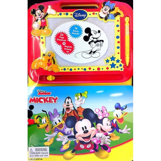 Disney Junior Mickey Storybook & Magnetic Drawing Kit - Walmart.com