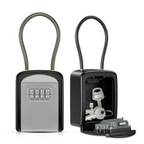 ORIA Waterproof Key Lock Box, Portable 4 Digit Combination Key Storage ...
