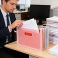 AuroraX Accordion Folder Document Organizer A4 Size Multi-Pocket ...