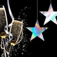 36 Pieces Star Card Stock Cutouts 11 Inches Glitter Double Printed ...