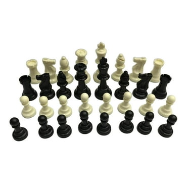 Chess Geeks 32 Classic Staunton Chess Pieces Only - 1x Single Weighted ...