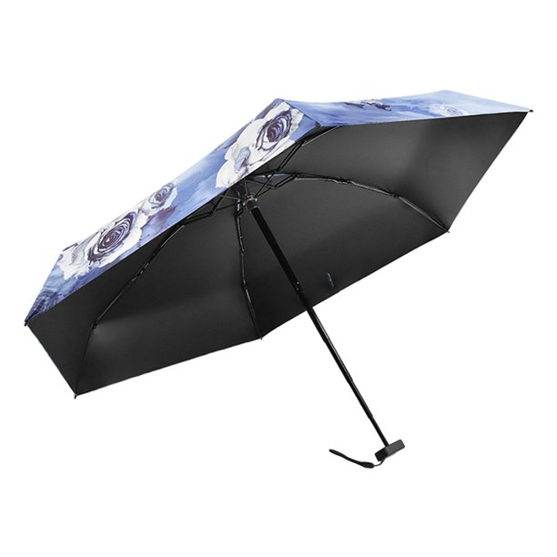 Rain Umbrella Water Resistant Portable Compact Travel Umbrella Mini ...