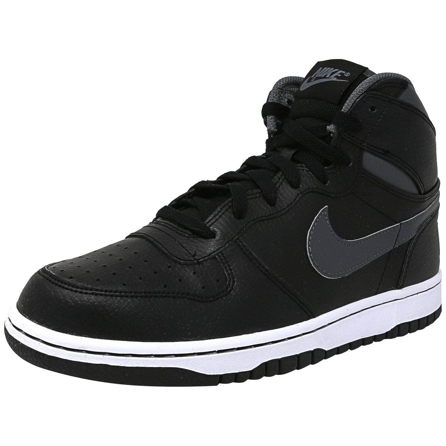 Nike Nike Men s Big High Black Dark Grey High Top Leather Fashion Nike Nike Men s Big High Black Dark Grey High Top Leather Fashion