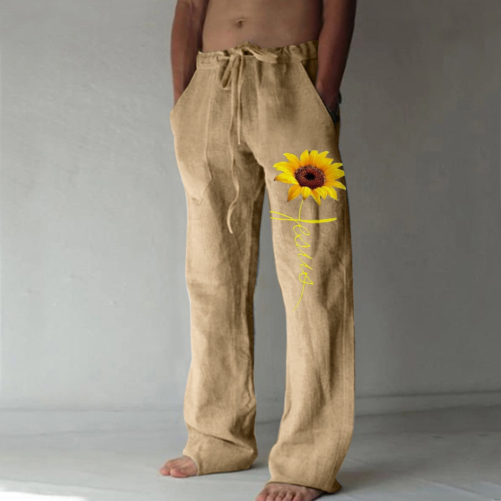 Click here for Ganfancp Mens Chinos Pants Joggers For Men Wide-Le... prices