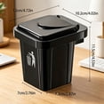 Mini Wall Hanging Ashtray with Lid, Trash Can-Shaped Steel Creative ...