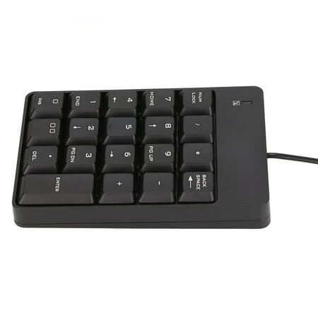 Number Pad, ABS Material Black Color Compact Portable Numeric Keypad ...