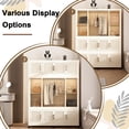 Portable Wardrobe Closet with Magnetic Doors and Lockable Wheels ...