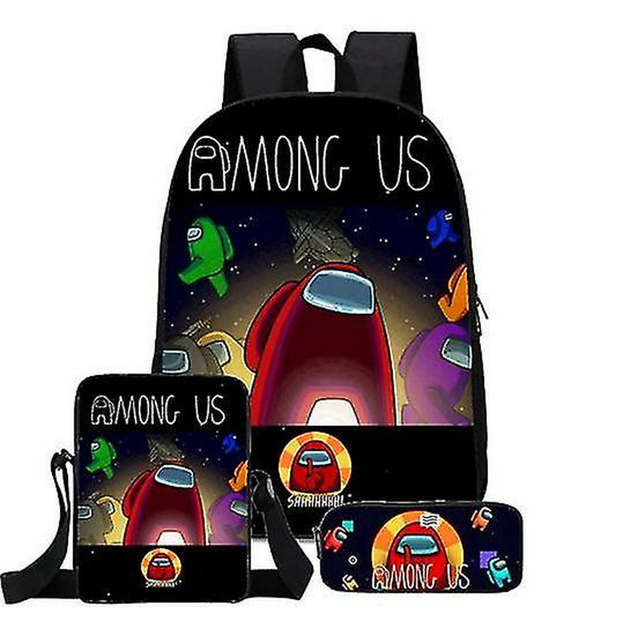 Click here for Zmleve Among Us Visor Backpack Kids Rucksack Crewm... prices