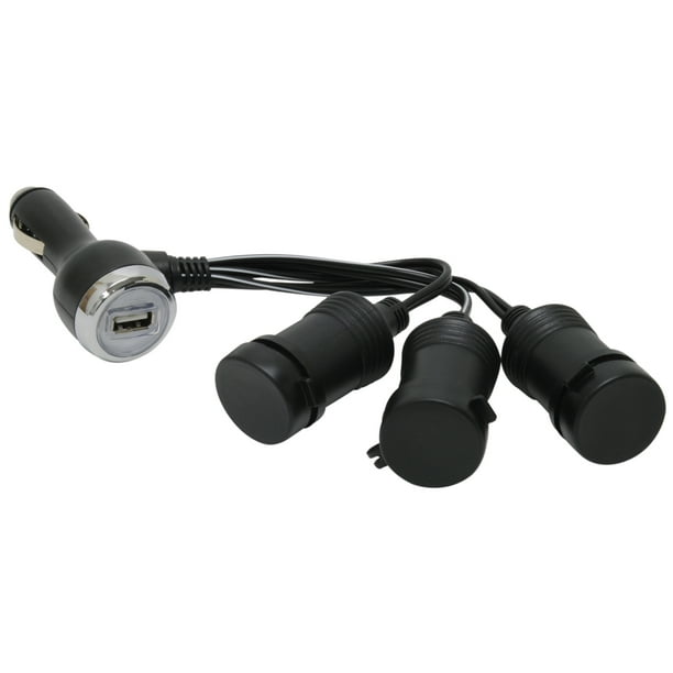Mobilespec 4 Way 12Volt/Usb Accessory Adapter - Walmart.com