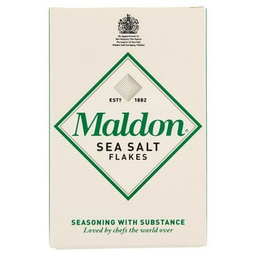 Maldon Sea Salt Flakes, Organic Pyramid Crystals (8.5 oz) - Walmart.com