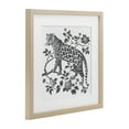 Monochrome Detail Leopard Birch Framed Print Under Glass, design by ...