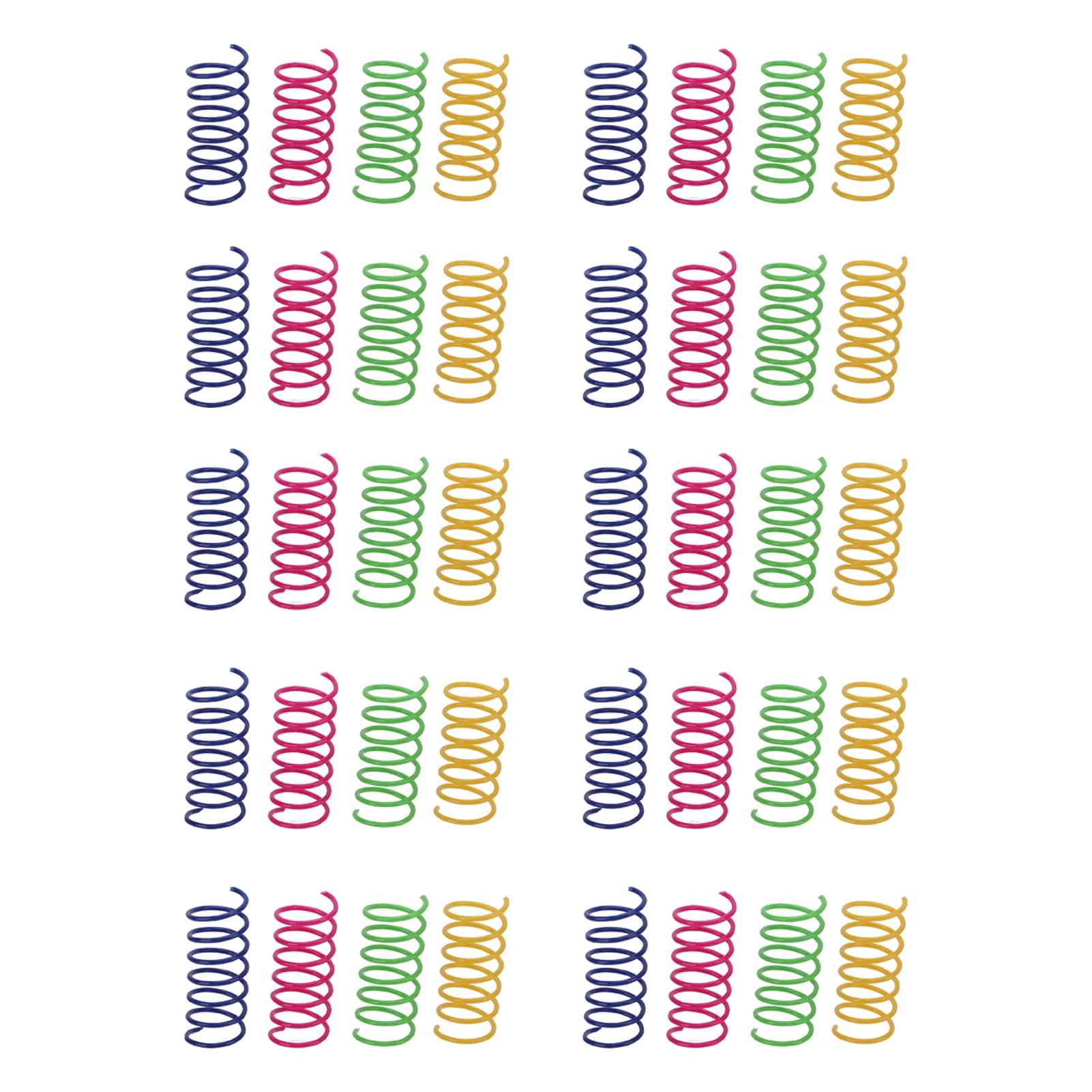 Cat Springs Tube Toys, 40pcs ABS Cat Spring Toys For Cats - Walmart.com