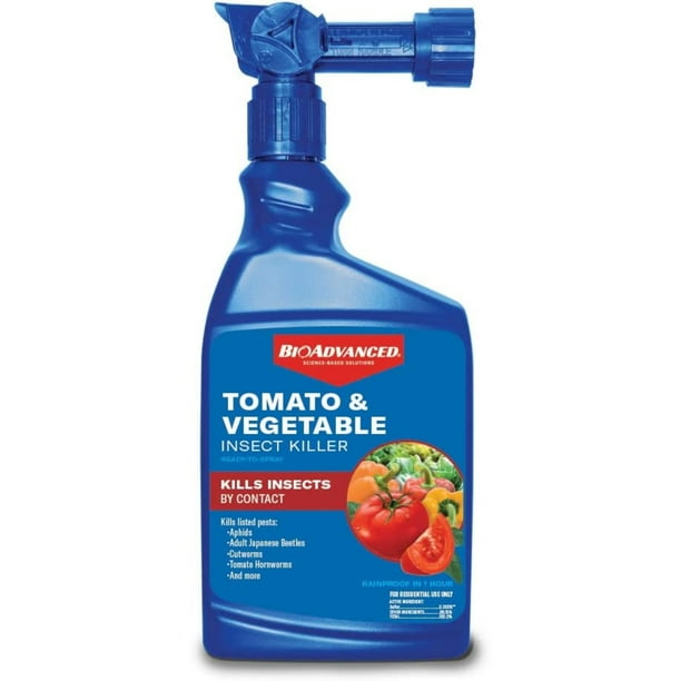 BioAdvanced Tomato & Vegetable Insect Killer, Ready-to-Hose End Spray ...
