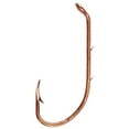 Eagle Claw Lazer Sharp Baitholder Down Eye Offset Fishing Hook, Bronze ...