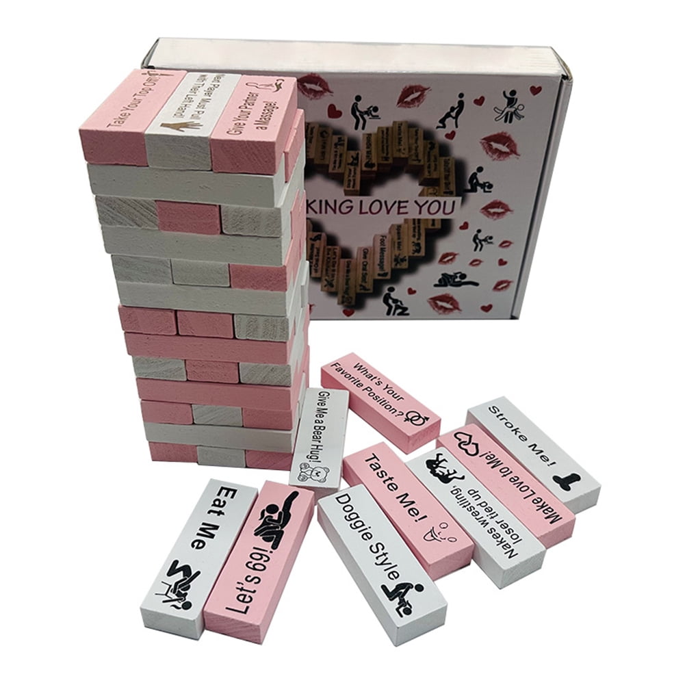 Juego Torre Block Naughty Adultos Valentine Valenting Tower Blocks Bloques | Walmart en línea