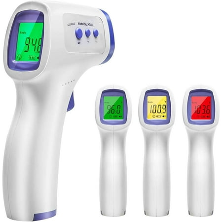 Non-Contact Digital Infrared No-Touch Thermometer with Color-Coded ...