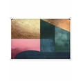Abstract Color Block Sun Shade Sail 8'X10' Gold Green Colorful ...