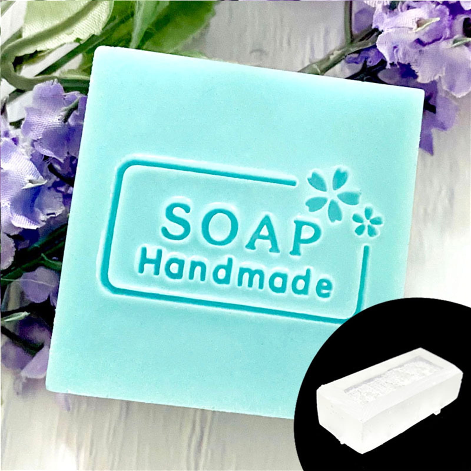QUSENLON Transparent Soap Imprints Stamp Handmade Soap Words Acrylic ...