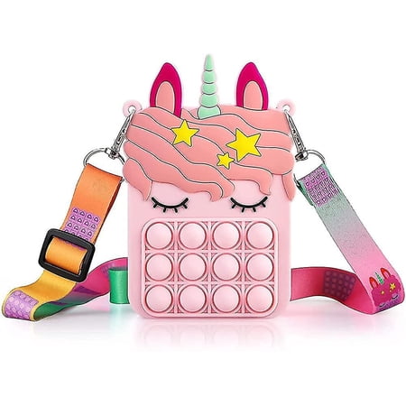 Pop Bag It Fidget Toys. Unicorn Poppets Handbag. Pop Shoulder Bag For ...