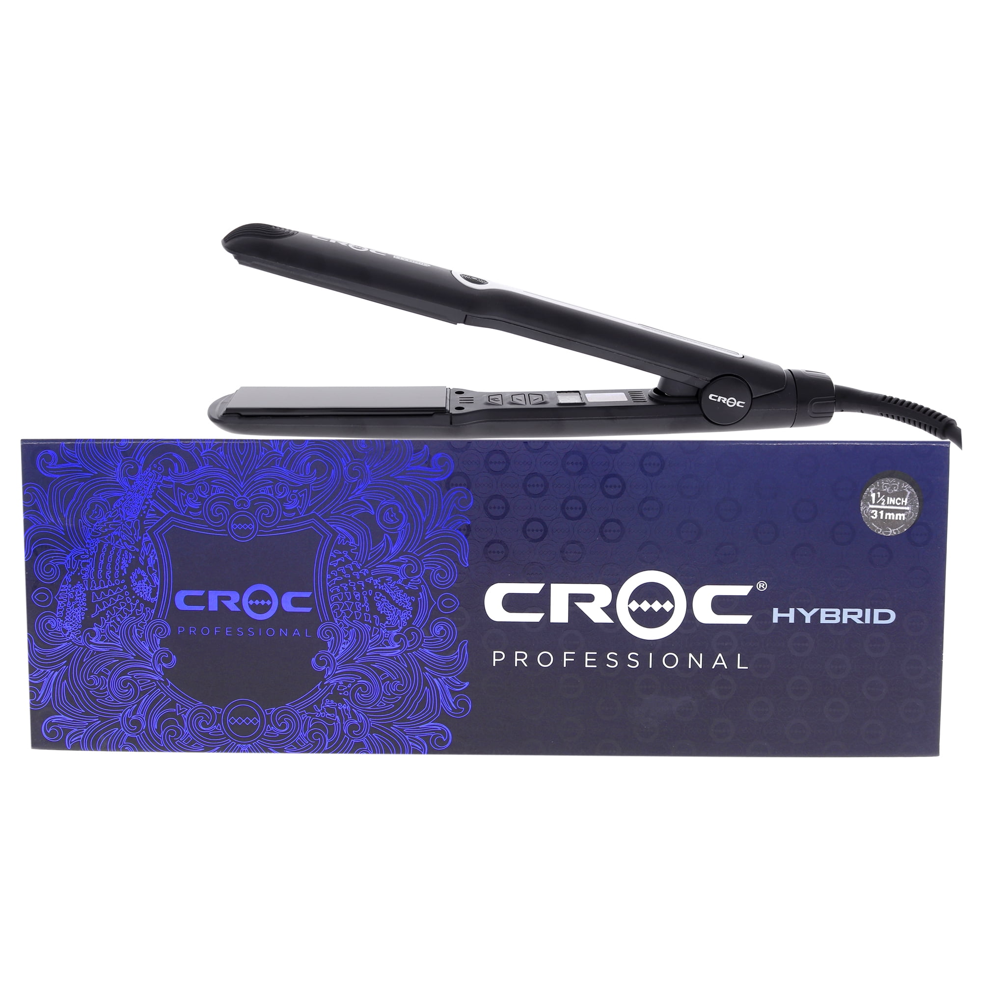 Croc Plancha alisadora Plancha alisadora híbrida - Titanio negro 1 ...