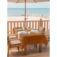 Abstract White Striped Rectangle Outdoor Tablecloth with Umbrella Hole ...