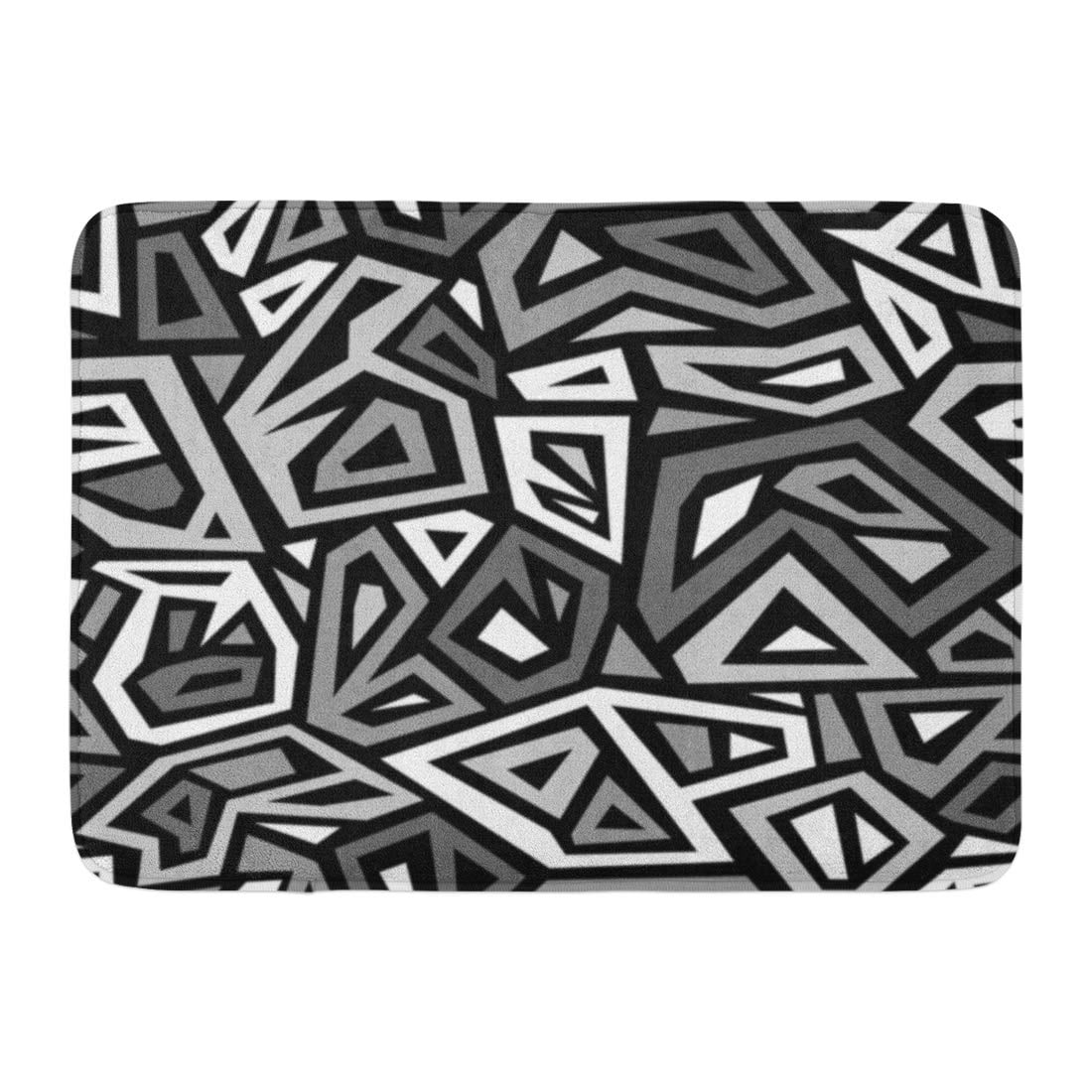 GODPOK White Outline Black Camo Modern Stylish Abstract Geometric Gray ...