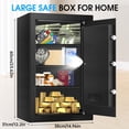 5.1 Cuft Large Safes for , Digital Fire Safe Box with Programmable Keypad, Spare and Removable ...