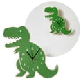 COOLHOOD Cartoon Dinosaur Wall Clock,Silents Decal Hangings Clock ...